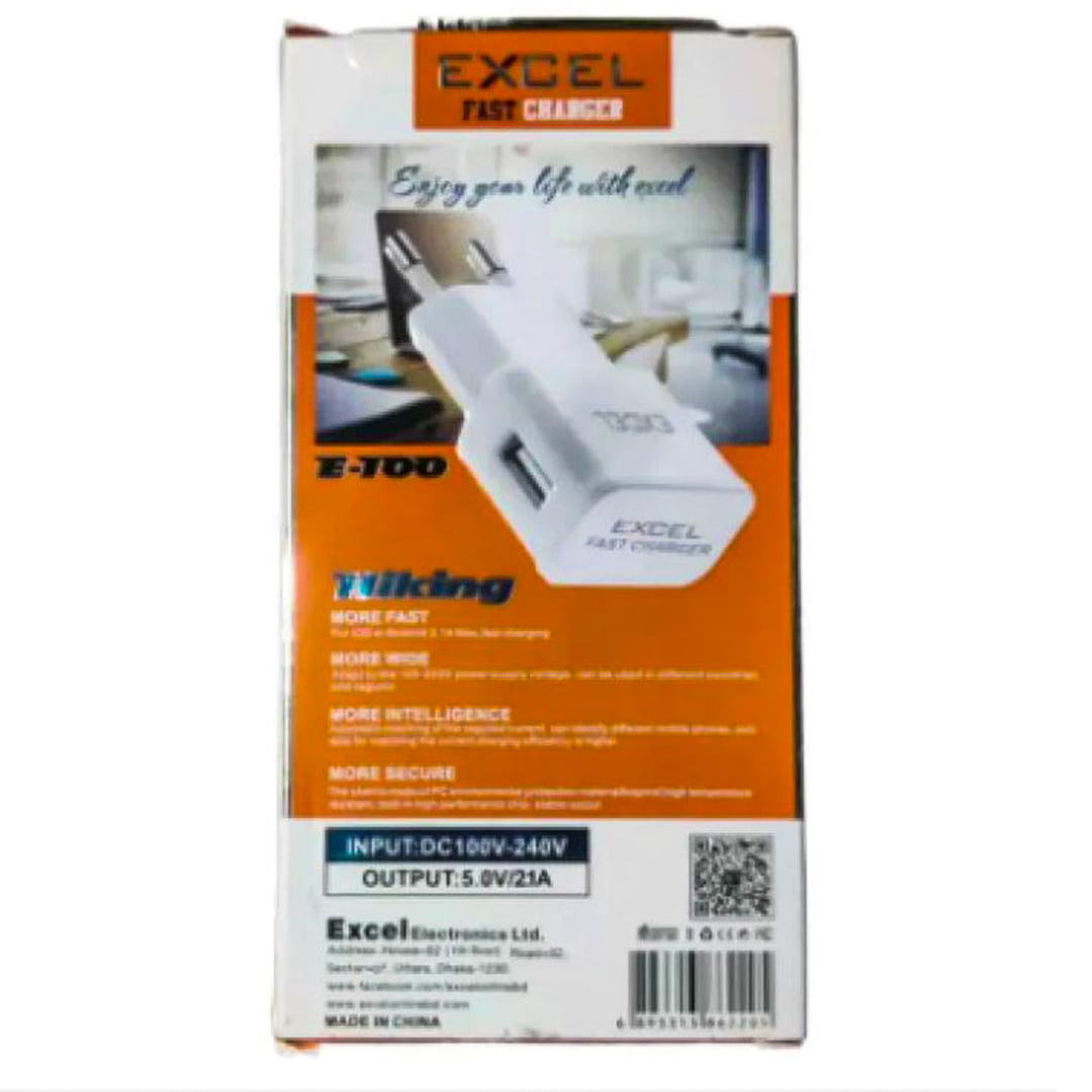 Excel 10W Fast Charger With Cable Type B