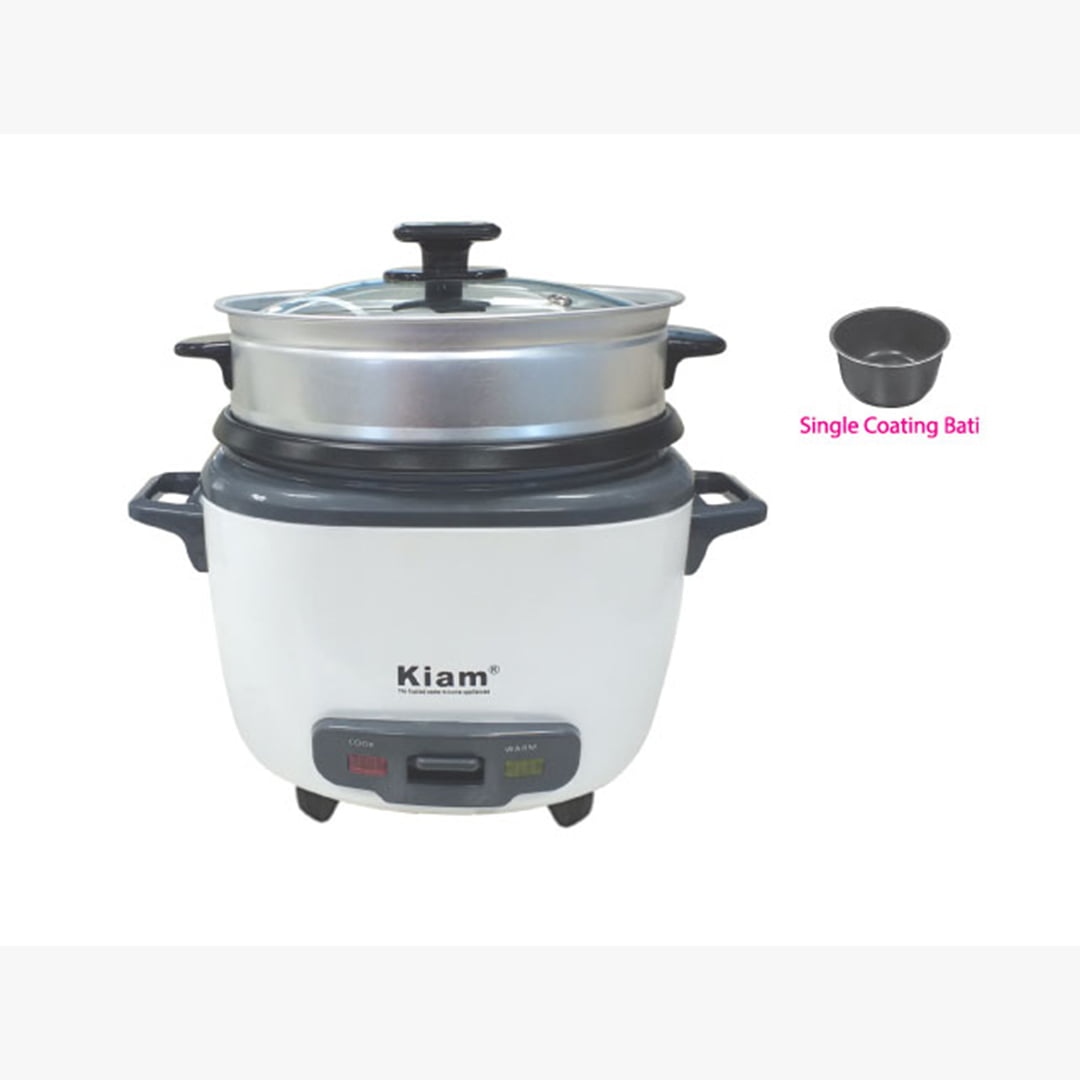 Kiam DRC-902 Drum Rice Cooker (One Coating Bati) - 1.8 L