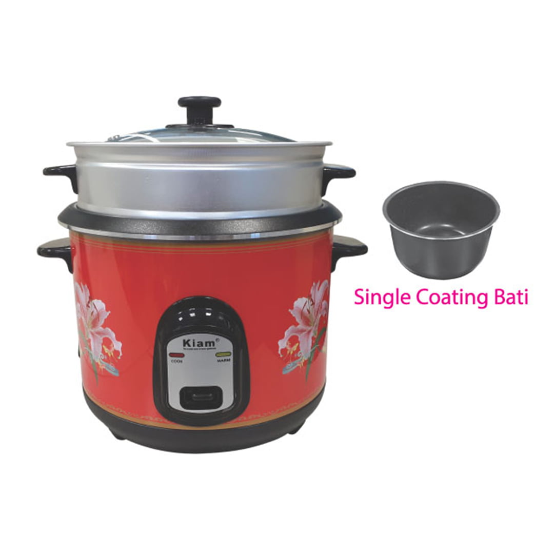 Straight (Glass Lid) 2.8L. SJB-604-KIAM Rice Cooker Delux Joint Body