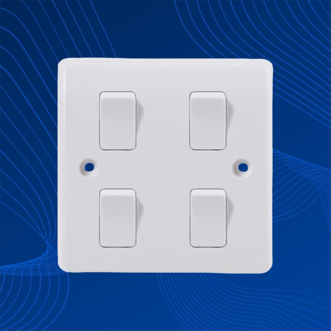 4 Gang 1 Way Switch