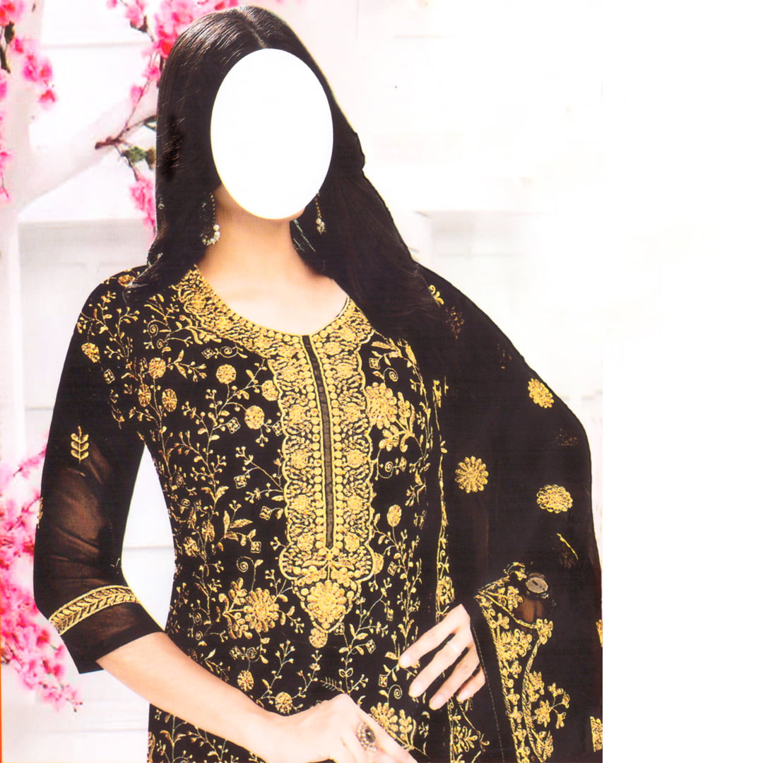 Indian Embroidery Salwar Kameez Dress 4pics - OverleMart