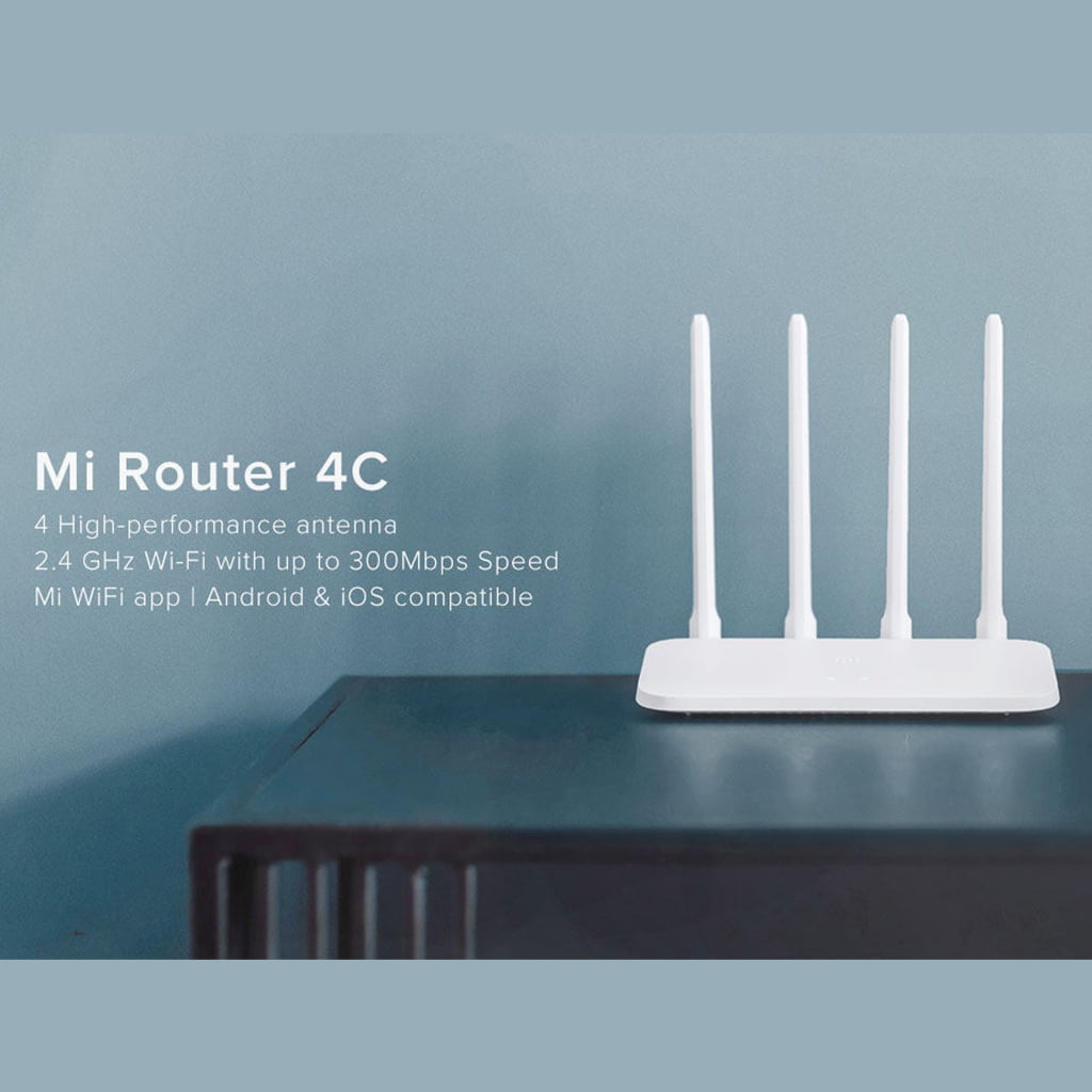Xiaomi Mi 4C Wireless Router 2.4GHz / 300Mbps / Four Antennas - (Global Version) - OverleMart
