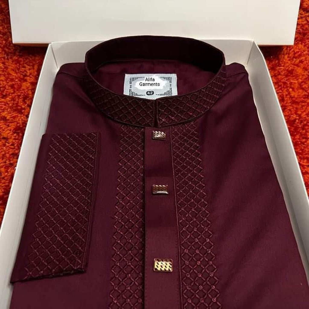 Stylish Comfortable Embroidery Panjabi for Men - OverleMart
